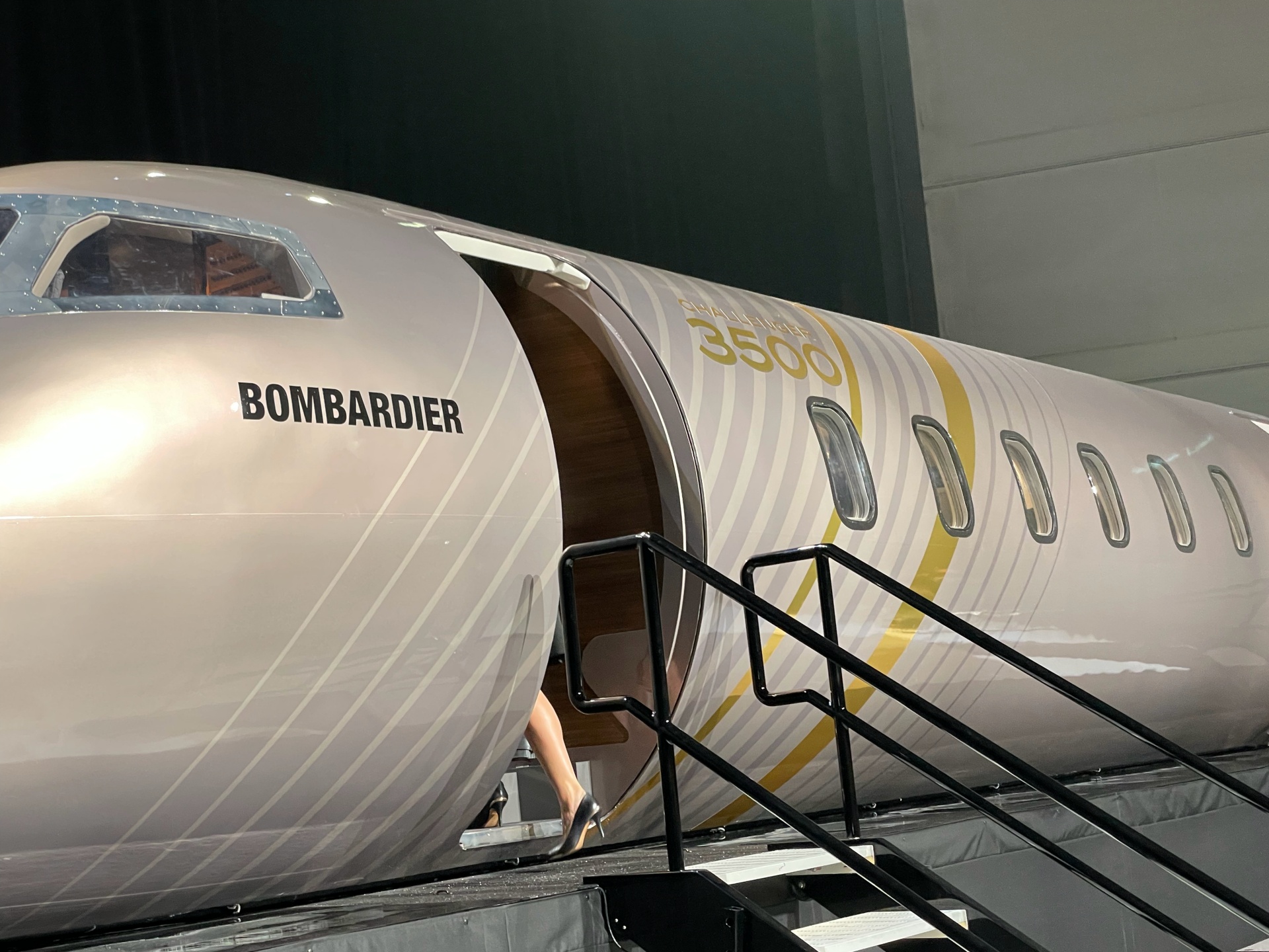 La maquette du Challenger 3500 à NBAA 2021 - Les Ailes du Québec