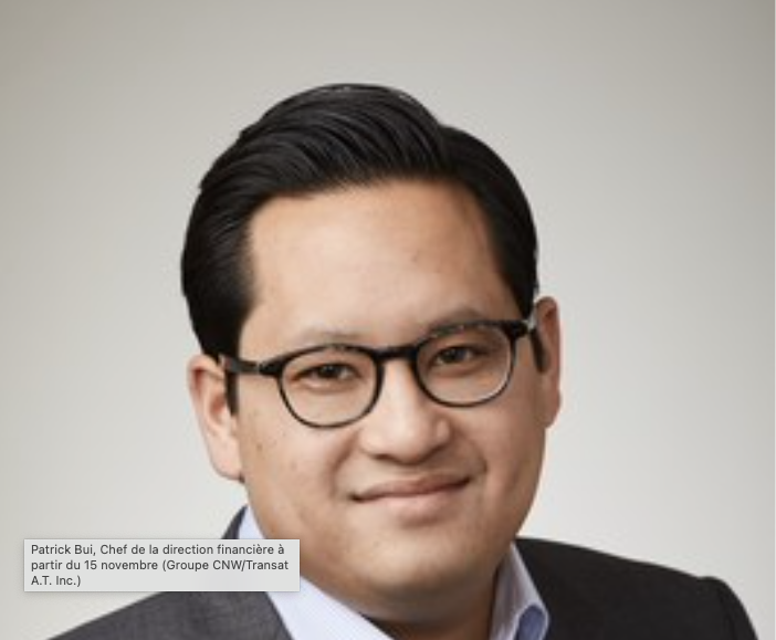 Transat A. T. recrute Patrick Bui à la direction financière